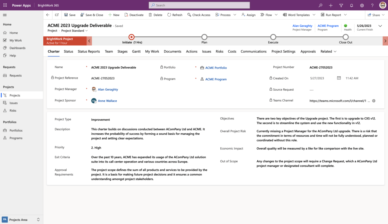 Make Project Management Easier with BrightWork 365 for Microsoft 365