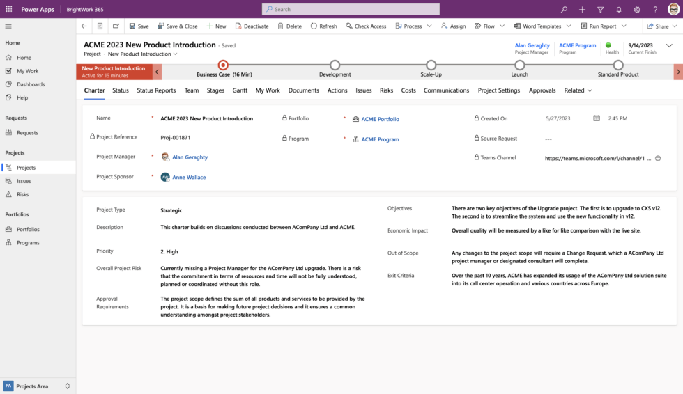 Project Management Templates for Microsoft 365 | BrightWork 365