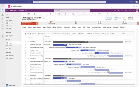 Microsoft Teams and BrightWork 365