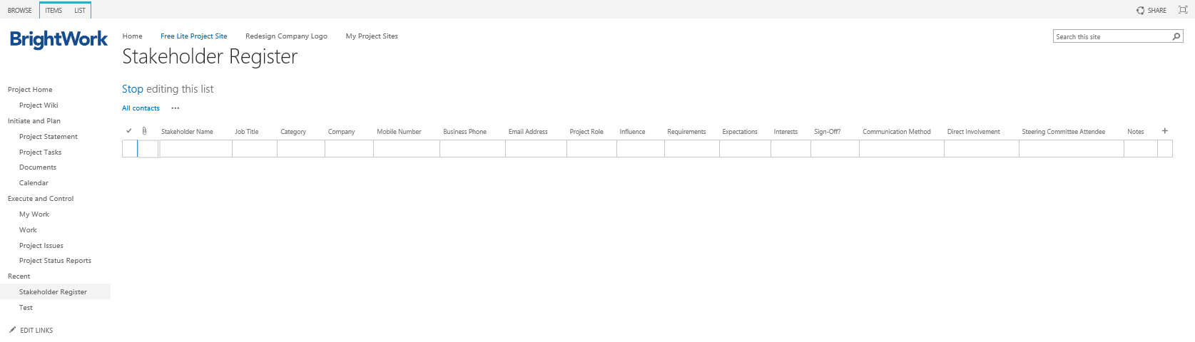 Stakeholder Register - Explain and Free Download