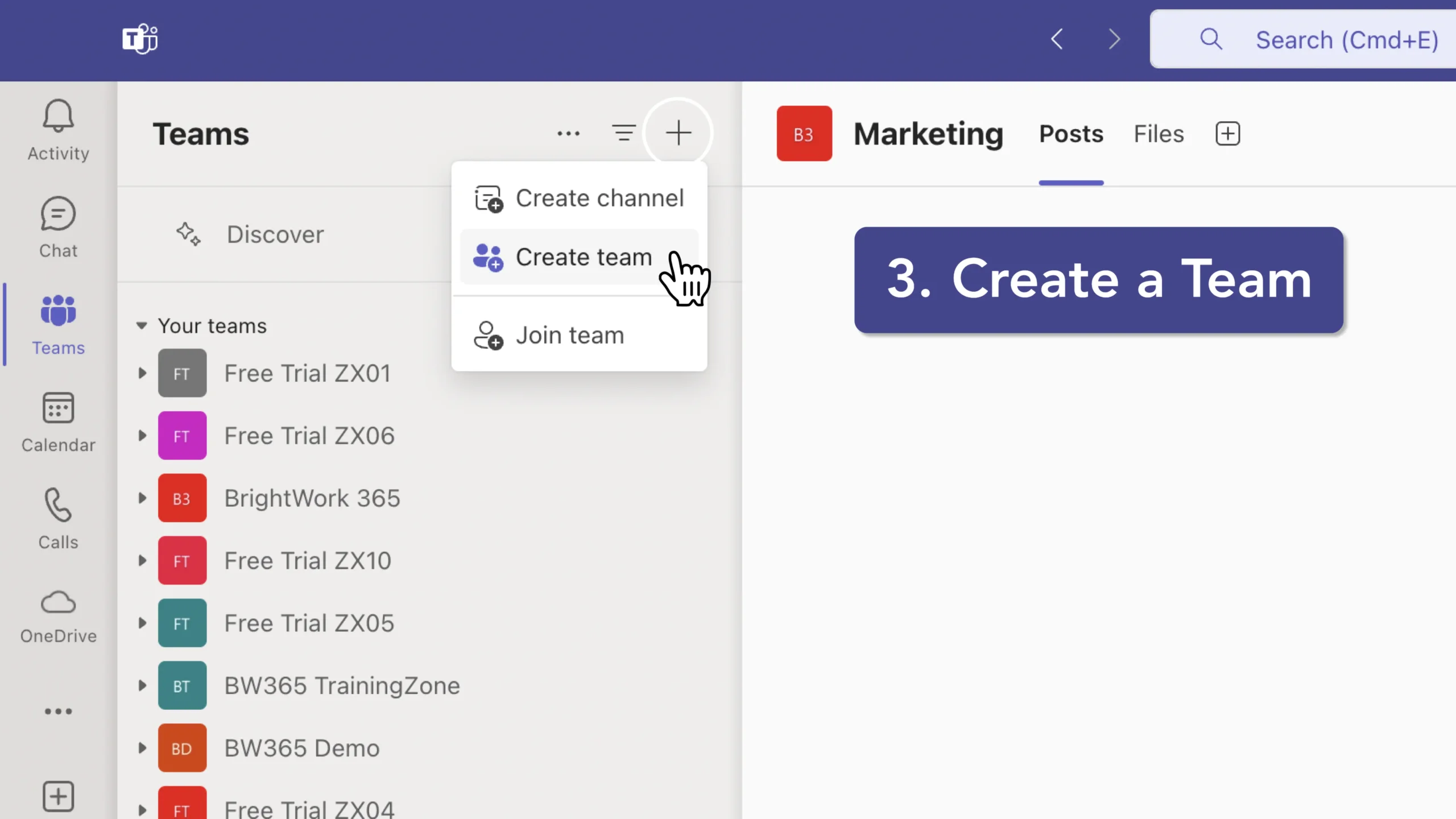 How to Create a Team in Microsoft Teams - BrightWork.com