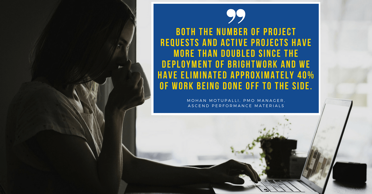 Ascend Performance Materials Increases Work Visibility by 40%.