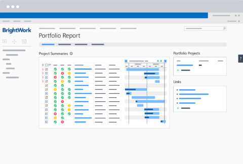 BrightWork Project Portfolio Reporting Dashboards