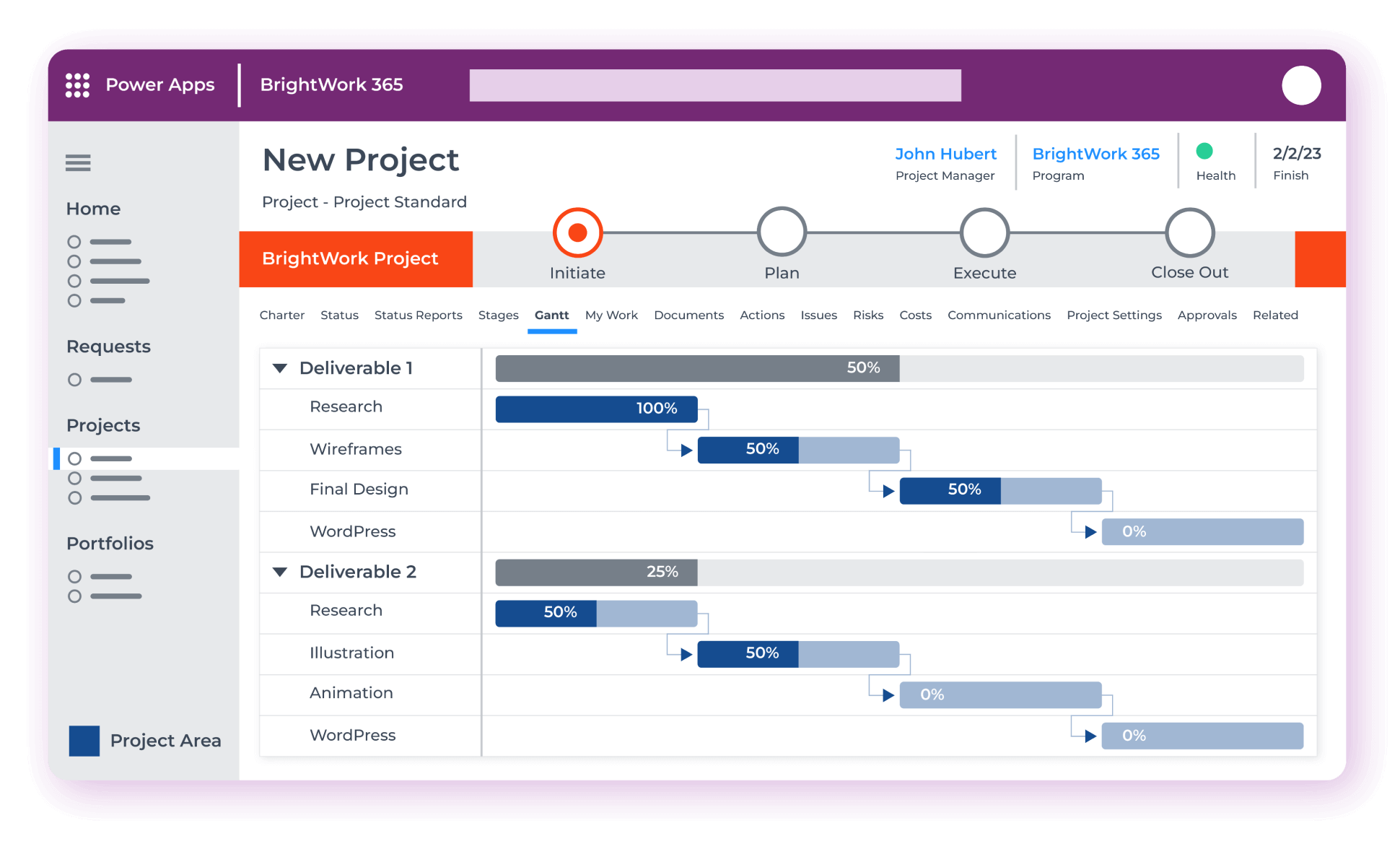 BrightWork Project Management Success Approach Start Evolve