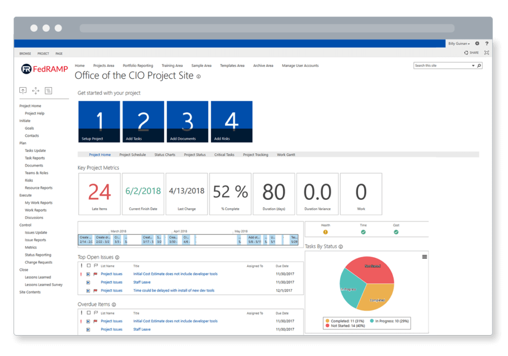 FedRAMP SaaS Compliant Project Office JumpStart