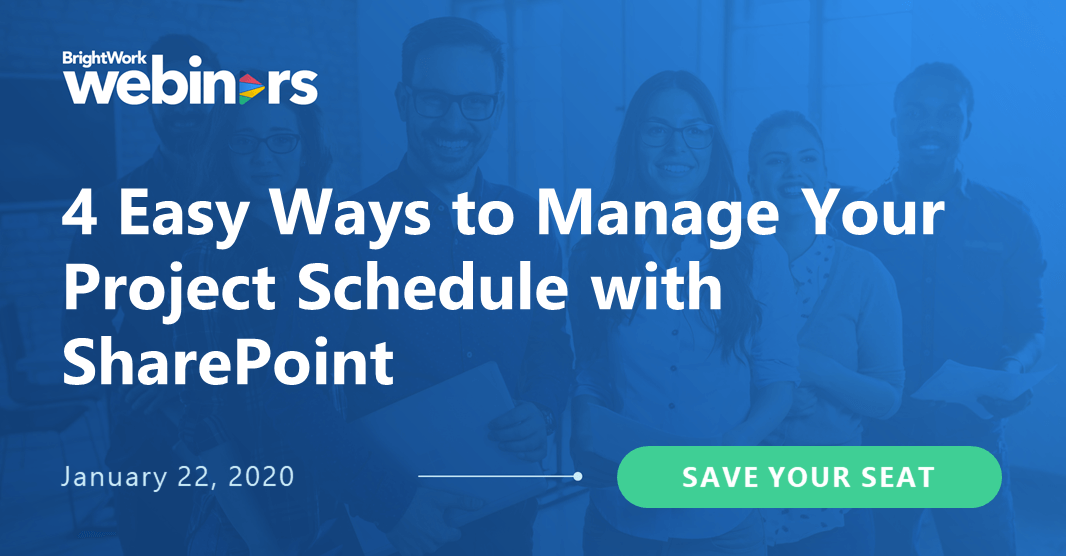 4 Easy Ways to Manage Your Project Schedule with SharePoint