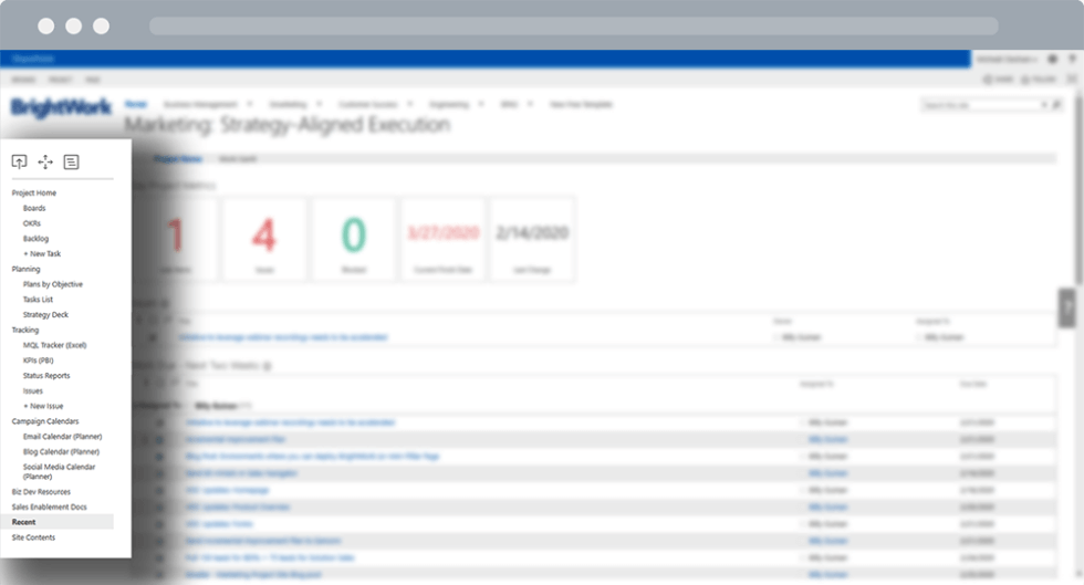 How BrightWork Use SharePoint for Marketing Project Management
