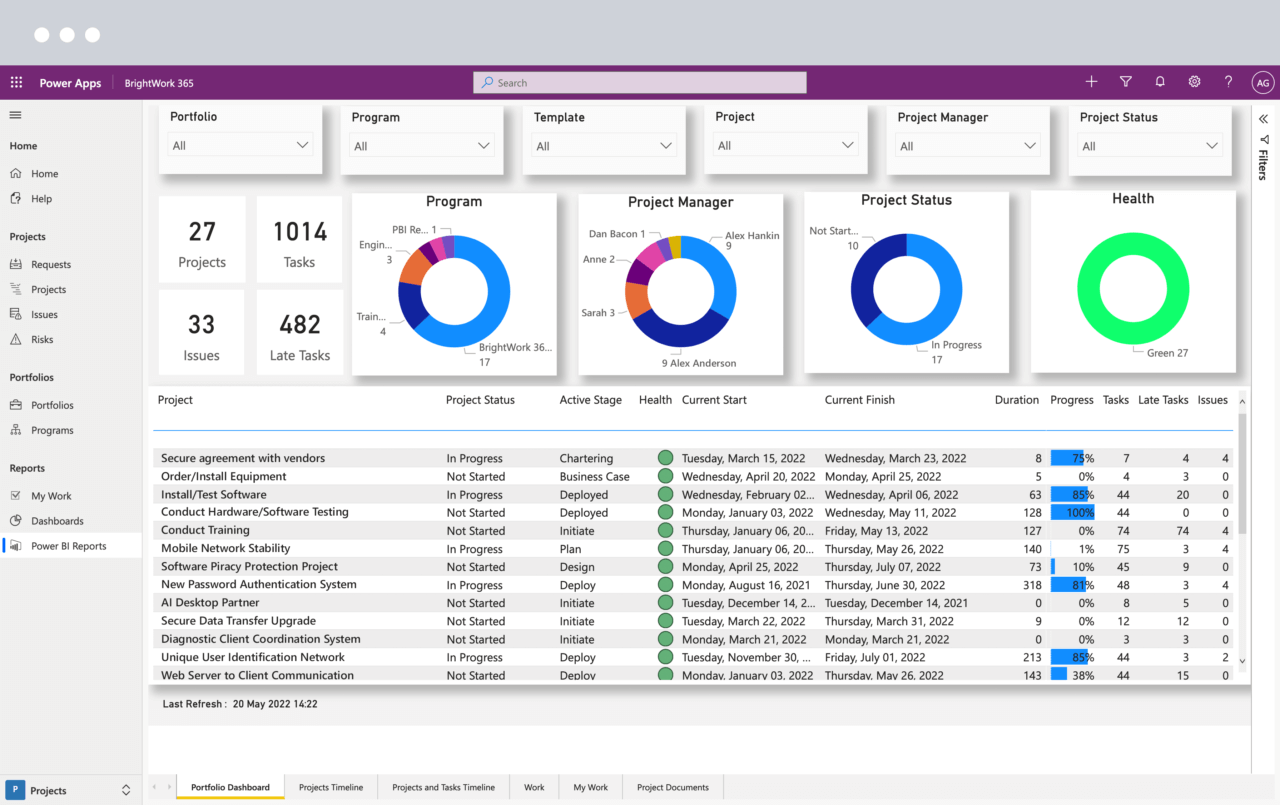 Get Control of Your Project Portfolios with BrightWork 365 for Microsoft 365