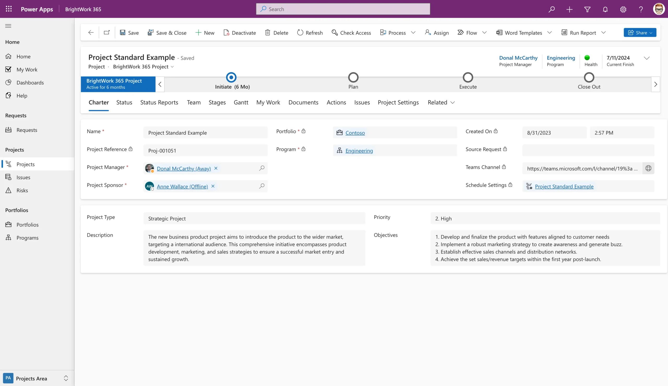 Microsoft 365 Project Management Software & Templates | BrightWork 365