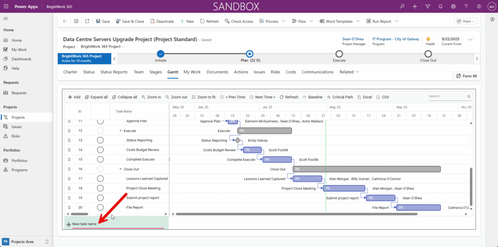 How to Manage Project Tasks with BrightWork 365