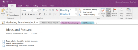 How to Use OneNote for Project Management | BrightWork 365