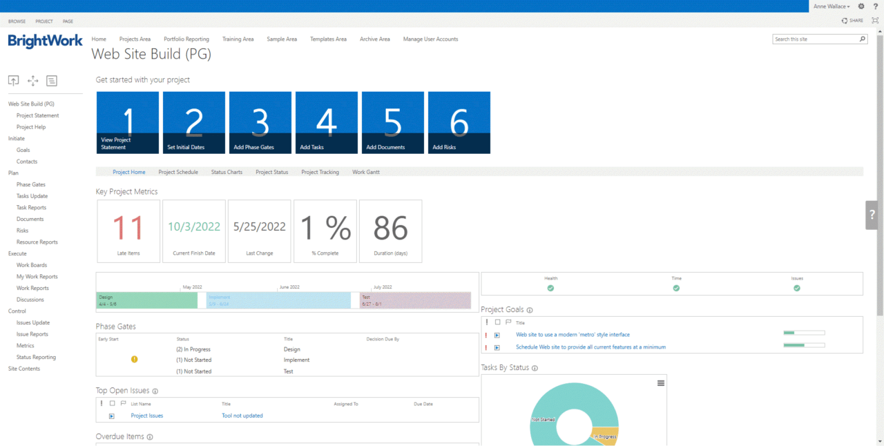 Leverage BrightWork as your SharePoint project management solution