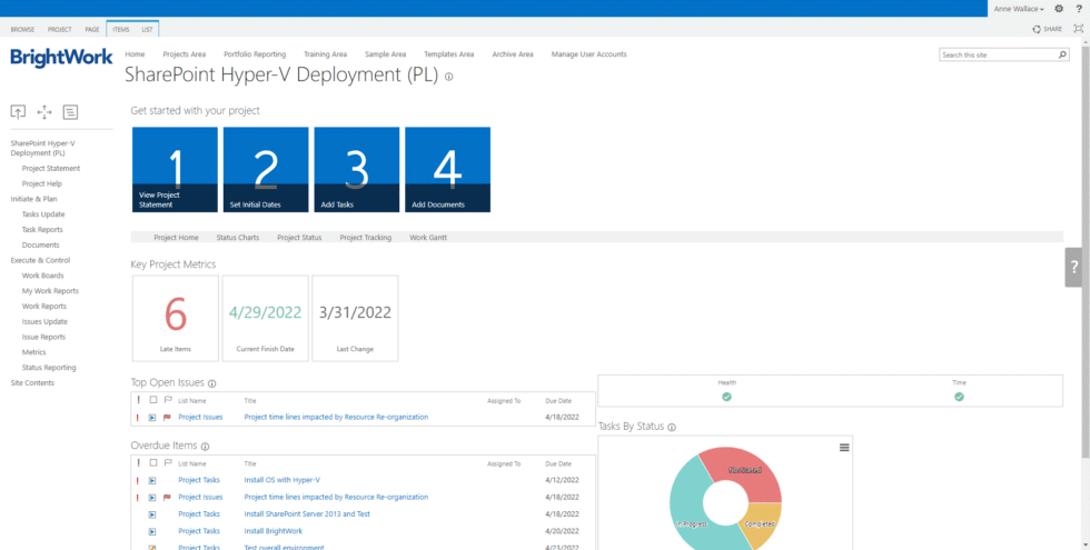 SharePoint Project Management Templates